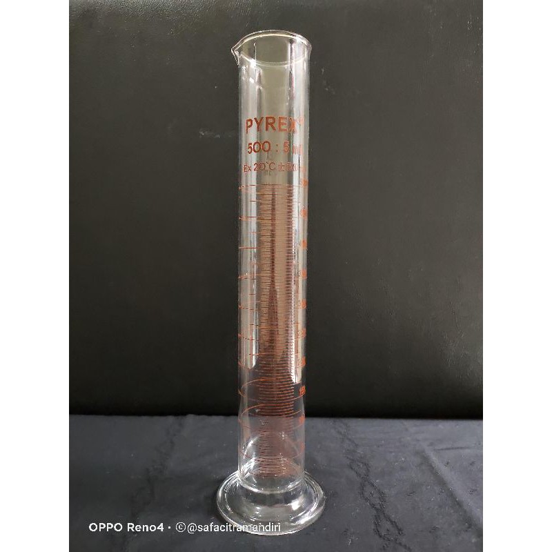 Jual Gelas ukur 500 ml Pyrex / Measuring Cylinder 500 ml Pyrex | Shopee ...