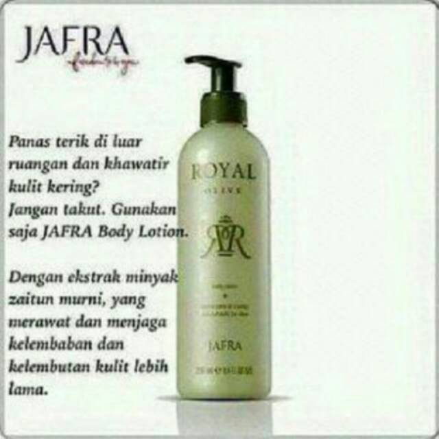 Jual JAFRA ROYAL OLIVE BODY LOTION | Shopee Indonesia