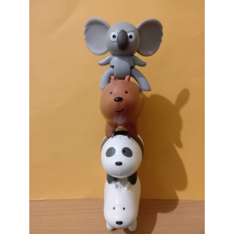 Jual Happy meal we bare bear - we bare Bears Nom Nom and the Bear Stack | Shopee Indonesia