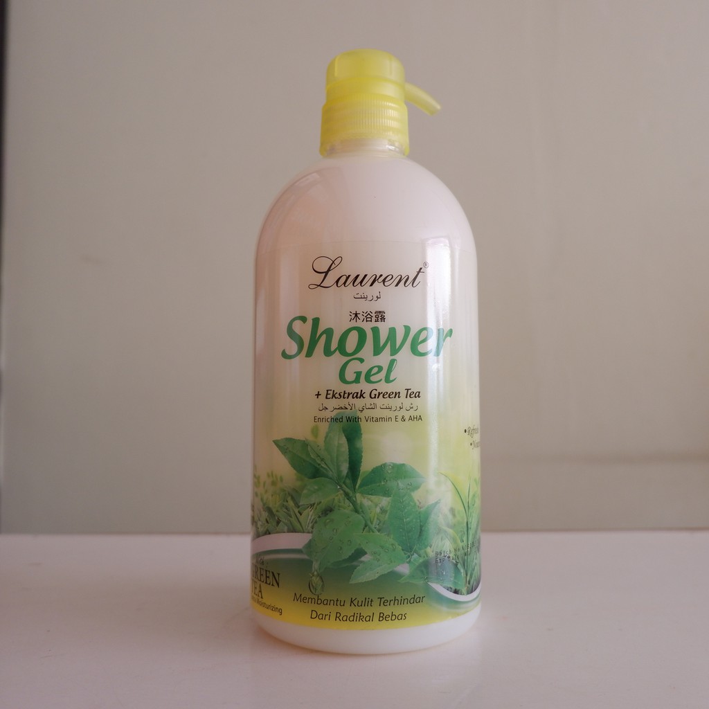 Jual LAURENT Shower Gel Green Tea (Sabun Teh Hijau) 1000ml | Shopee ...
