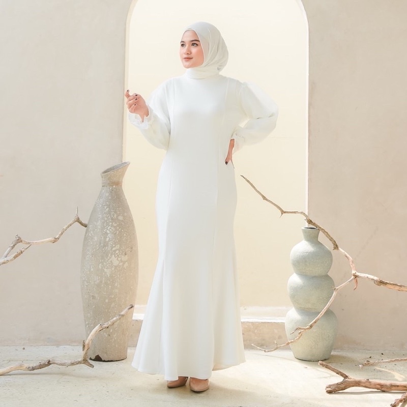 Jual Dress Mermaid Outfit Wanita Kondangan Baju Gamis Lamaran Grosir ...