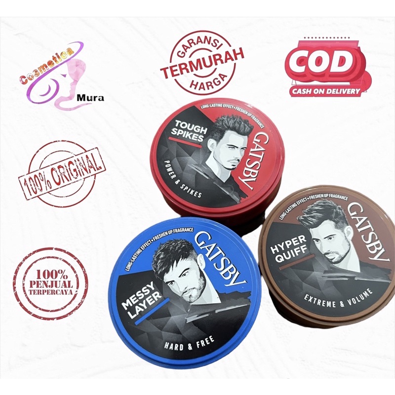 Jual co,ux] GATSBY STYLING WAX 75 GR - FUNKY POINT AND LAST ALL DAY ...