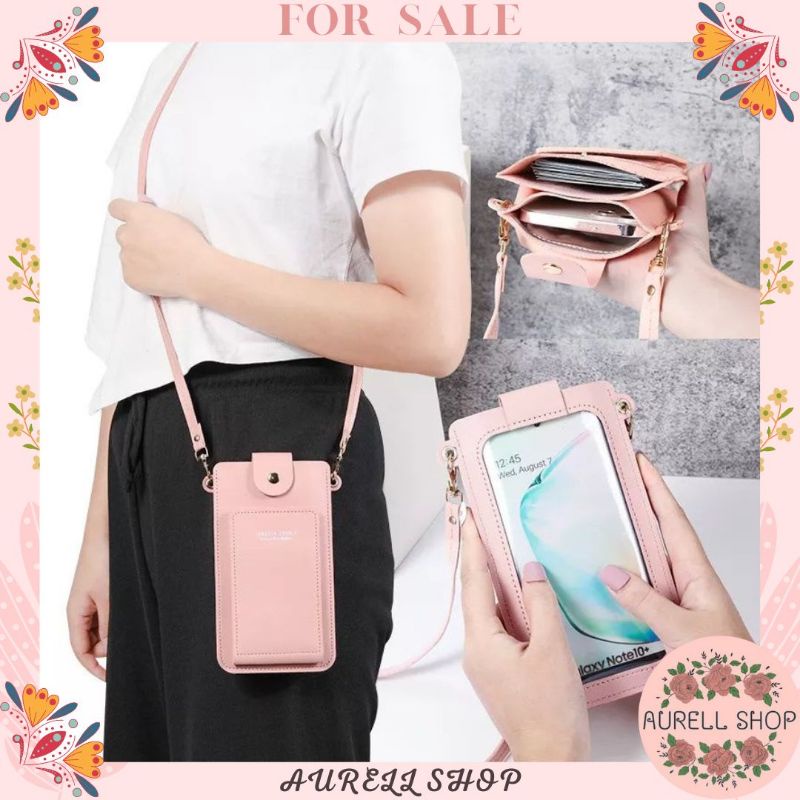 Jual [ COD ] Tas Hp Wanita Tas Selempang Transparan Multifungsi Model Korea Import | Shopee ...