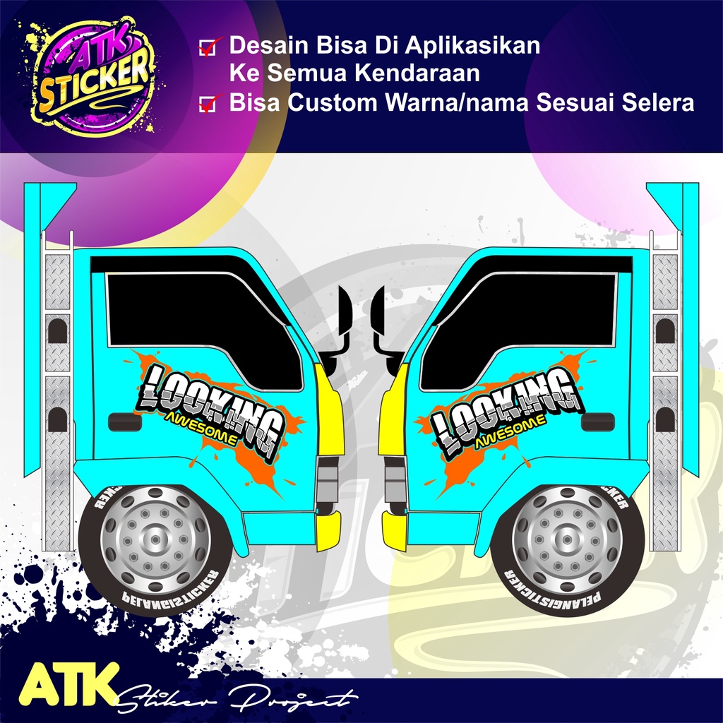 Jual BISA COD!!! Stiker Pintu Truck Sticker Pintu Truck Kanan atau Kiri ...