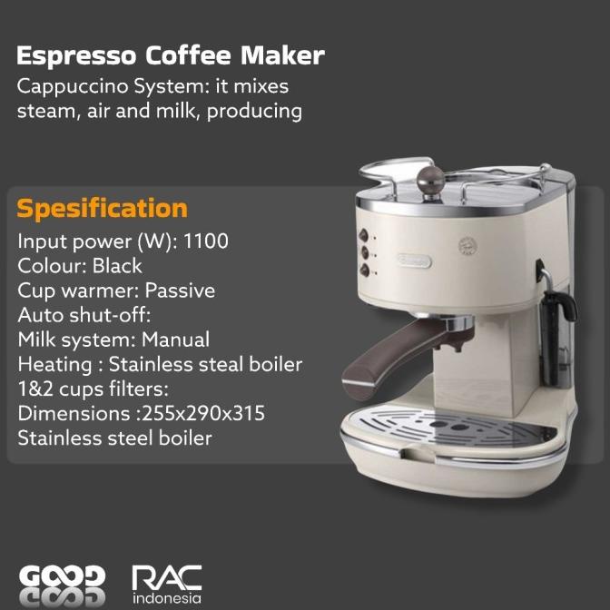 Jual Mesin Kopi Espresso /Coffee Maker Espresso Machine Mesin/Delonghi ...