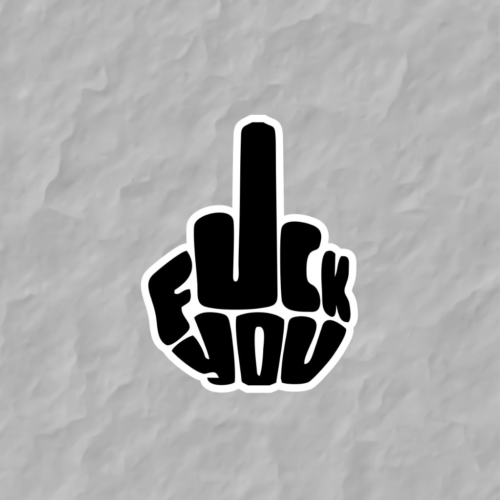 Jual Sticker Fuckyou Sticker Motor Sticker Tumbler Shopee Indonesia