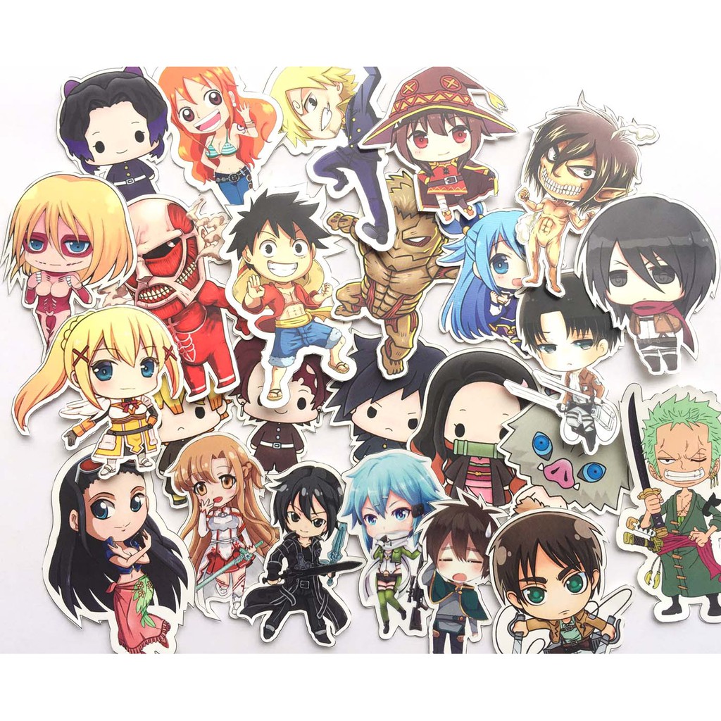 Jual STICKER ANIME - Anime sticker for skatebording guitar/laptop ...