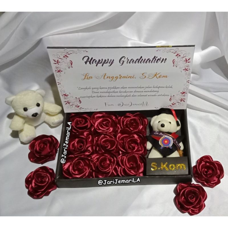 Jual bunga box, flower in box, bunga wisuda, kado wisuda, buket bunga ...