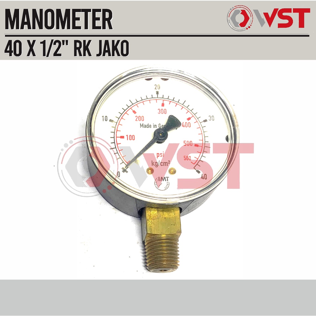 Jual Manometer Pressure Gauge 40 Bar Made In Germany / tekanan ...