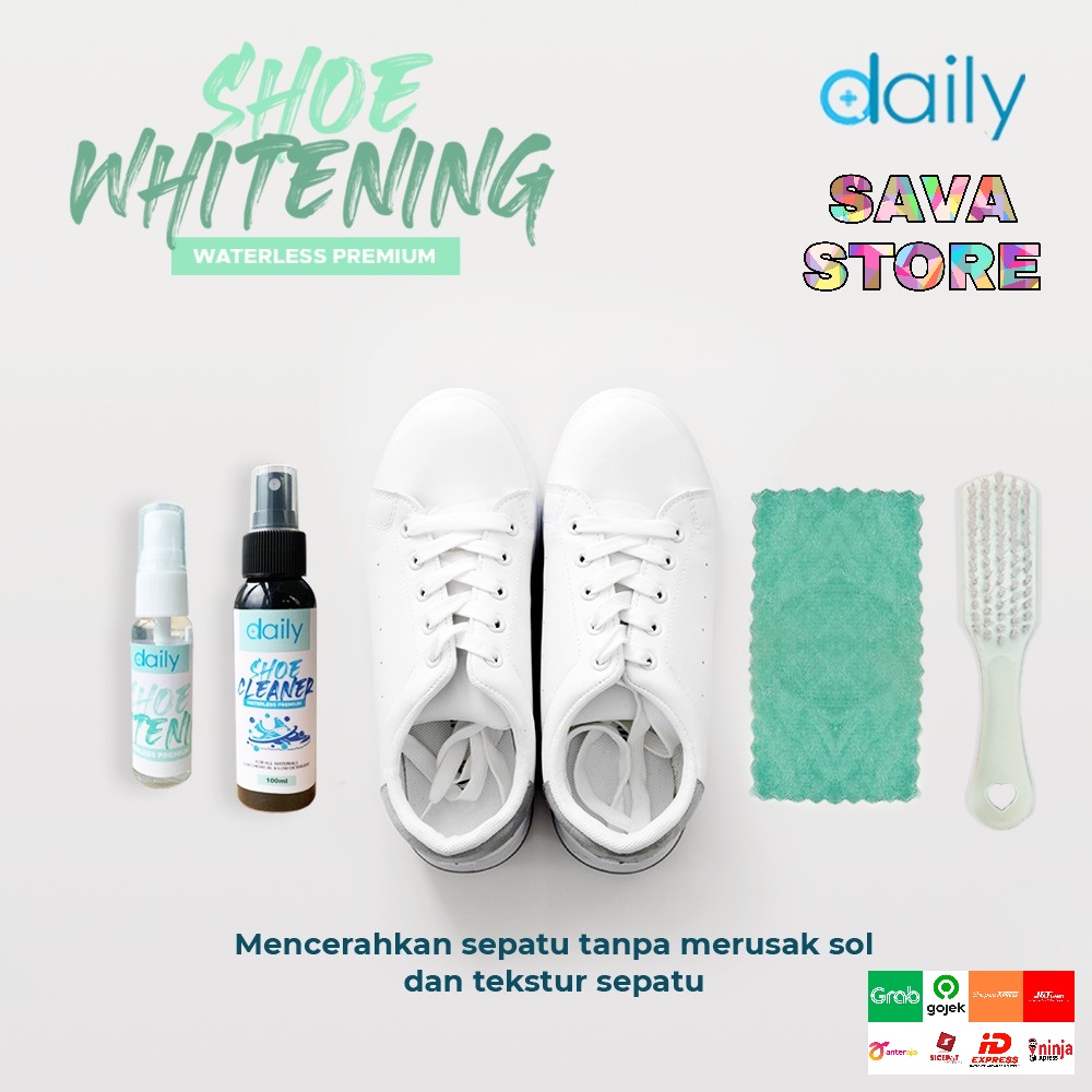 Jual SPRAY CAIRAN PEMBERSIH SEPATU DAN PEMUTIH SEPATU DAILY SHOE ...