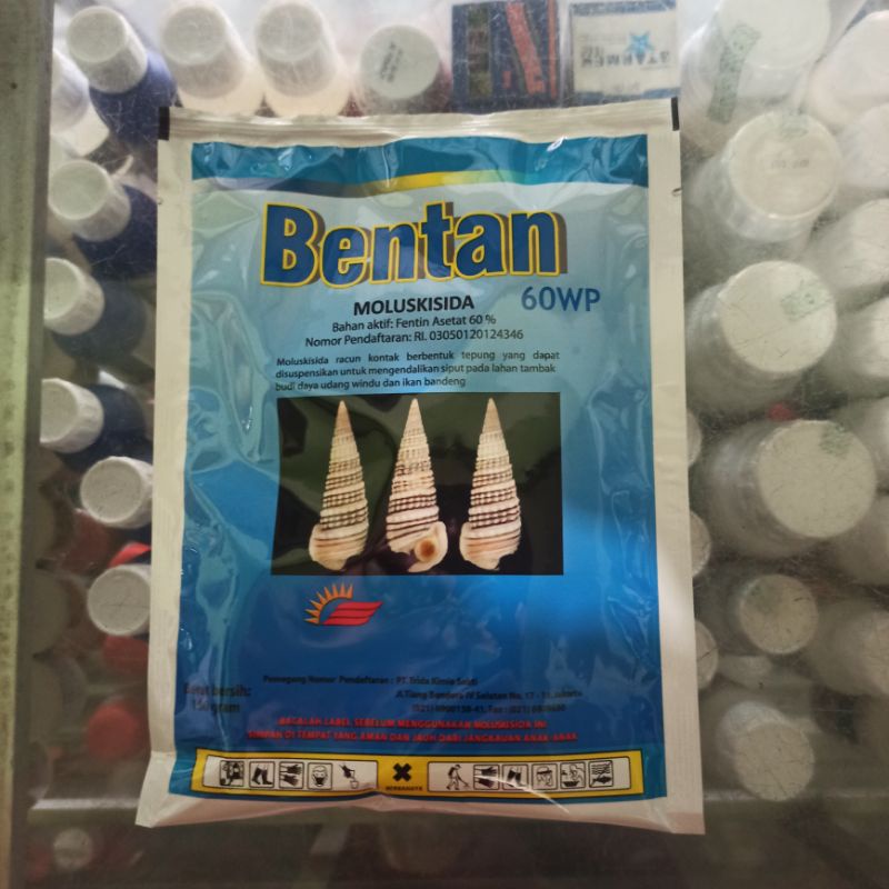 Jual MOLUSKISIDA BENTAN 60 WP 100 GRAM PENGENDALI SIPUT PADA LAHAN ...