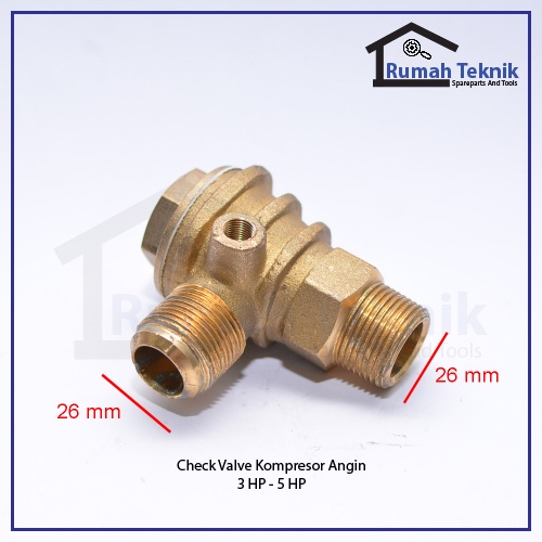 Jual Check Valve Katup Satu Arah Kompresor Angin 3 HP - 5 HP Bahan ...