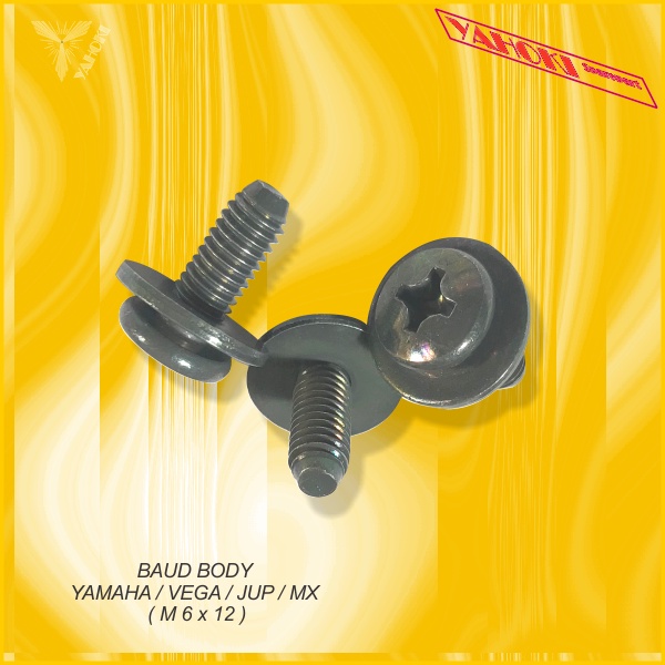 Jual Baud Body Yamaha / Vega / Jup / Mx ( M 6 X 12 ) | Shopee Indonesia