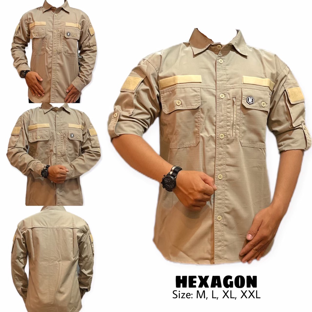 Jual KEMEJA TACTICAL HEXAGON LENGAN PANJANG / KEMEJA TACTICAL LAPANGAN ... Jual KEMEJA TACTICAL HEXAGON LENGAN PANJANG / KEMEJA TACTICAL LAPANGAN ...