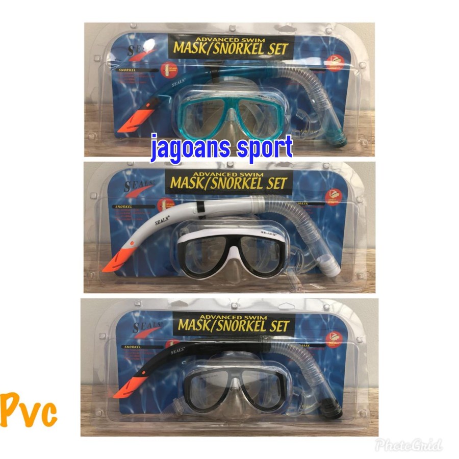 Jual MASKER+SNORKEL SCUBA SEALS MANTAP ORIGINAL PVC | Shopee Indonesia