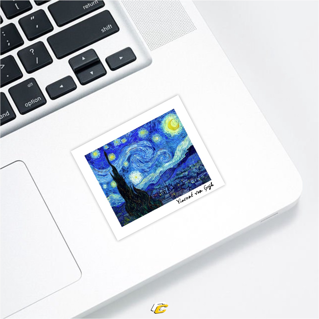 Jual VAN GOGH STARRY NIGHT STICKER | stiker laptop helm motor mobil ...