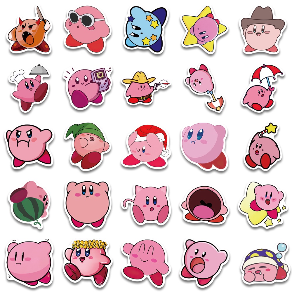Jual Stiker Kartun Kartun Anime Kirby isi 24 pcs | Shopee Indonesia