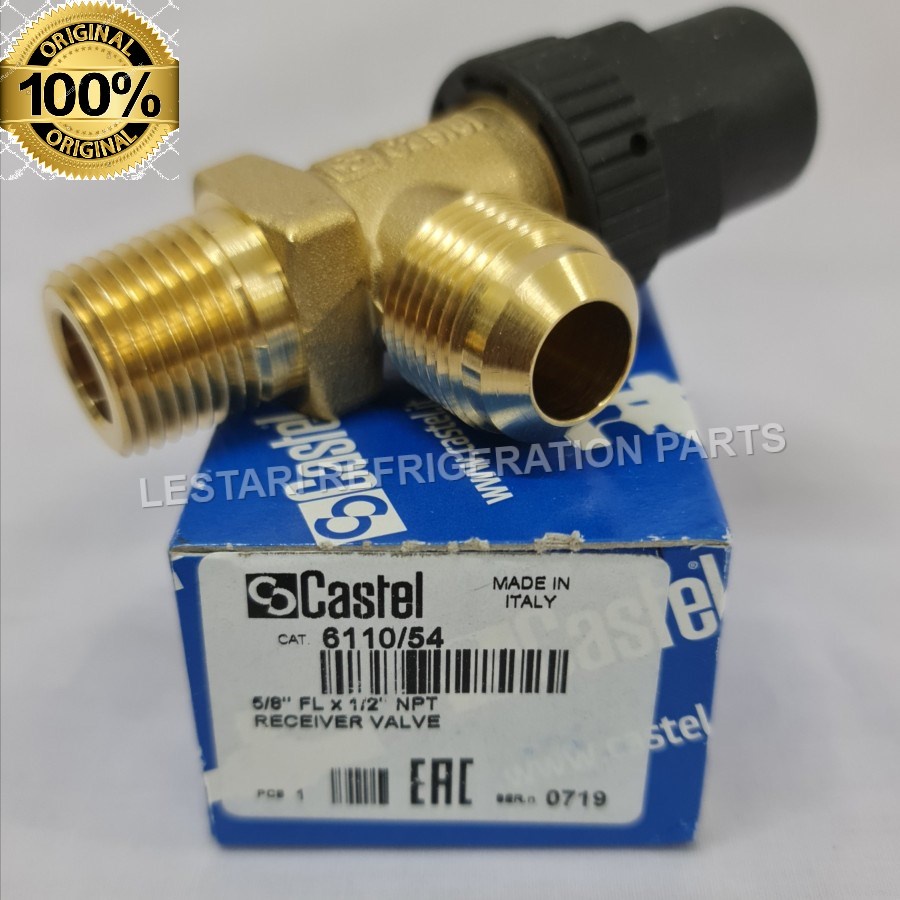 Jual Receiver Valve 1/2 NPT x 5/8 SAE 6110/54 Castel | Shopee Indonesia