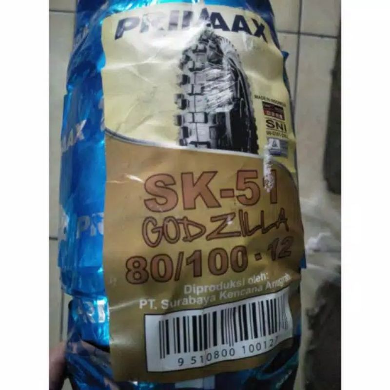 Jual primax Godzilla SK-51(SK51) ukuran 80/100-12 ban motor cross/trail ...
