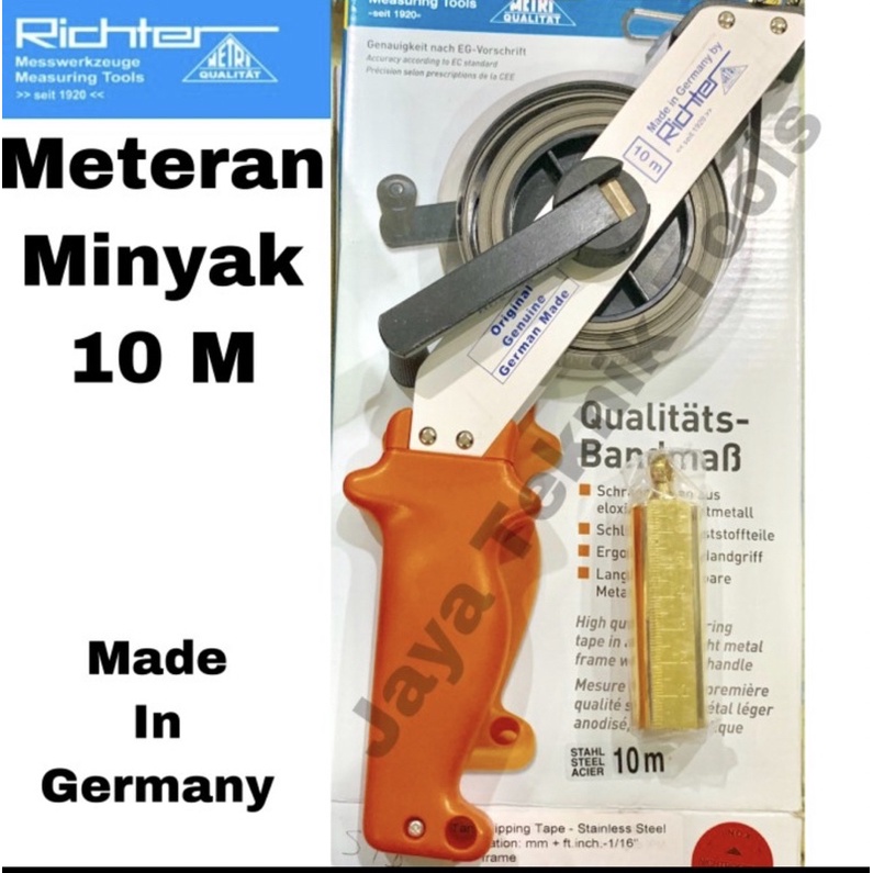 Jual Meteran Minyak oil Richter Sounding Tape 10 , 15 , 20 , 30 , 50 ...