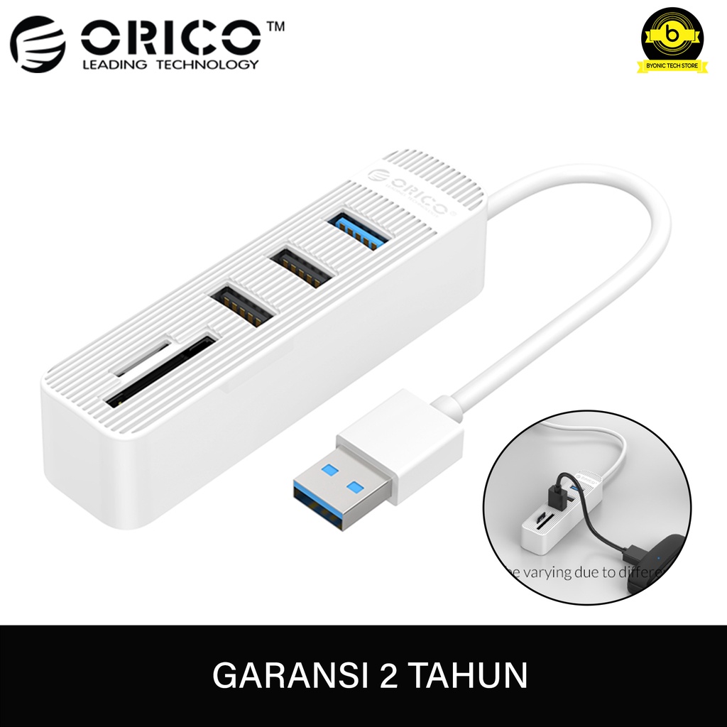Jual USB Hub 3.0 ORICO 3 port with Card Reader 1 - TWU32-3AST USB HUB Multifungsi USB Terminal ...