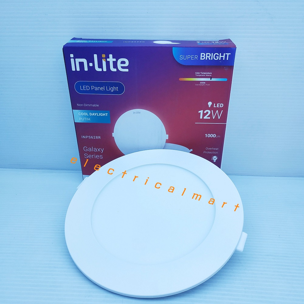 Jual Downlight PANEL LED INLITE IB 12W Bulat Panel LED Tanam Plafon ...