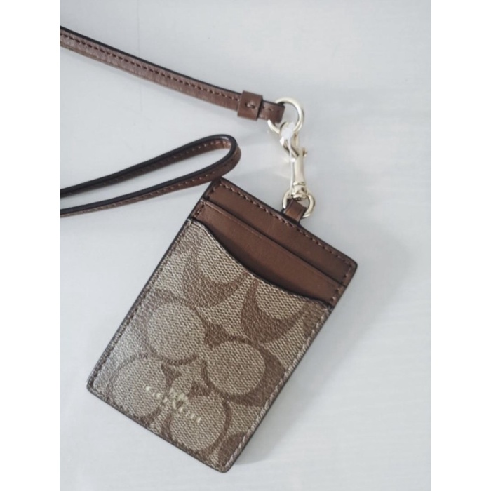 Jual Id Card - Lanyard Coach New York Signature Id Card Holder | Shopee ...