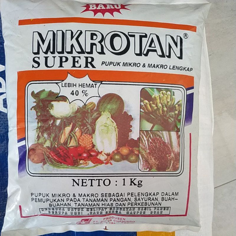Jual MIKROTAN super pupuk mikro&makro lengkap (1kg) mikrotan pupuk ...