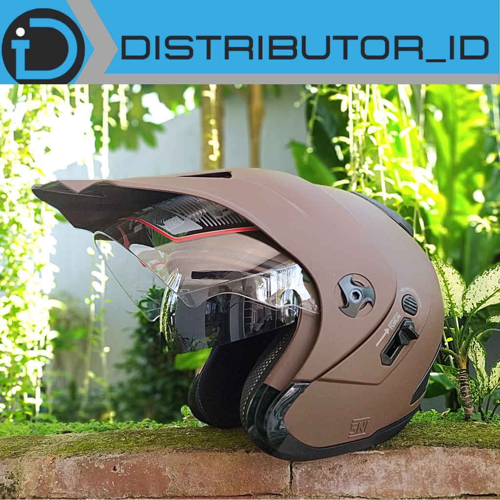 Jual HELM TRAIL SHELL ADV SEMI CROSS HALF FACE SNI | Shopee Indonesia