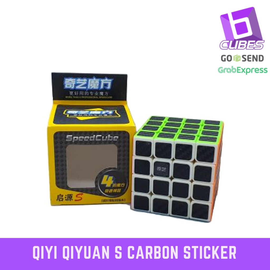 Jual Cube 4x4 - Qiyi Qiyuan S - QiYi 4x4 QiYuan S - QiYuan S Sticker Carbon - Qiyuan S Carbon ...