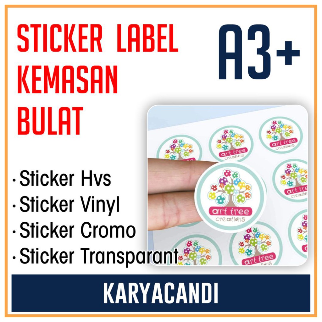 Jual STICKER LABEL KEMASAN ( BULAT ) | Shopee Indonesia