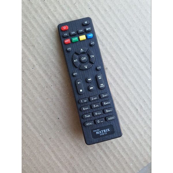 Jual REMOT REMOTE STB DVB T2 SET TOP BOX T2 METRIX APPLE MERAH | Shopee ...