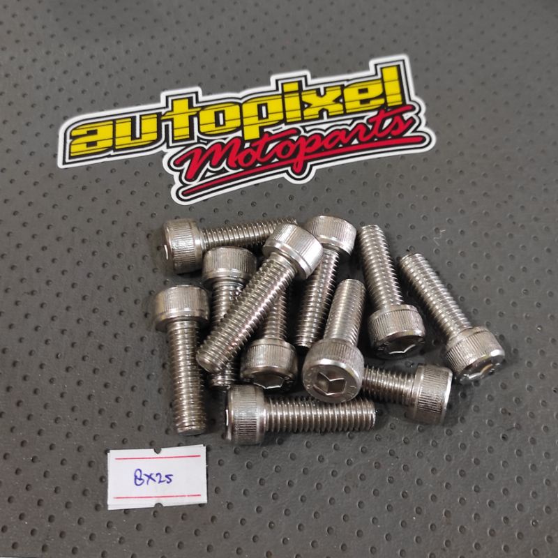 Jual Baut L stainless 8x25 ukuran baut drat 12 panjang 2.5cm | Shopee Indonesia