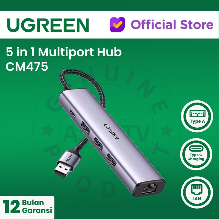 Jual UGREEN 5in1 USB Hub Type A 3.0 (USB-A, LAN, PD) - CM475 | Shopee ... Jual UGREEN 5in1 USB Hub Type A 3.0 (USB-A, LAN, PD) - CM475 | Shopee ...