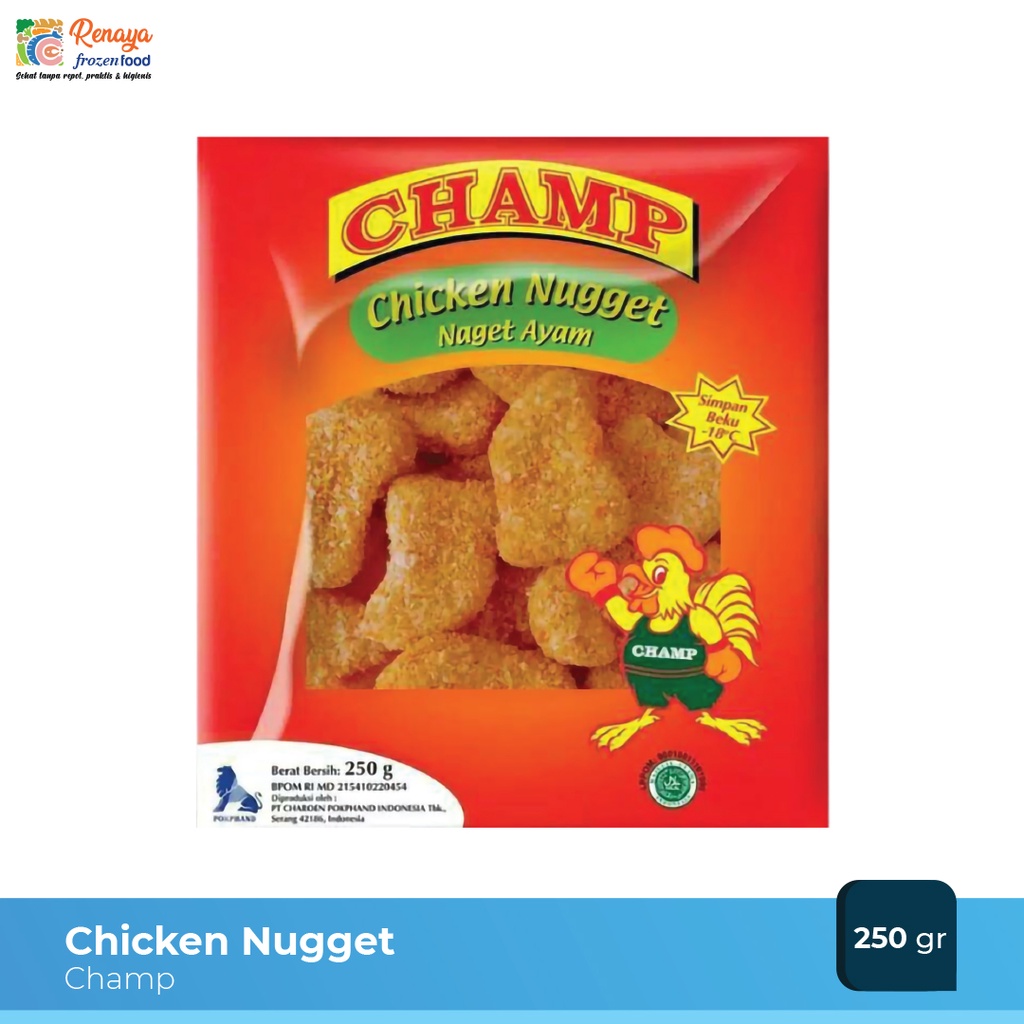 Jual Champ Chicken Nugget Naget Ayam Frozen Food Fresh Original 1000 ...