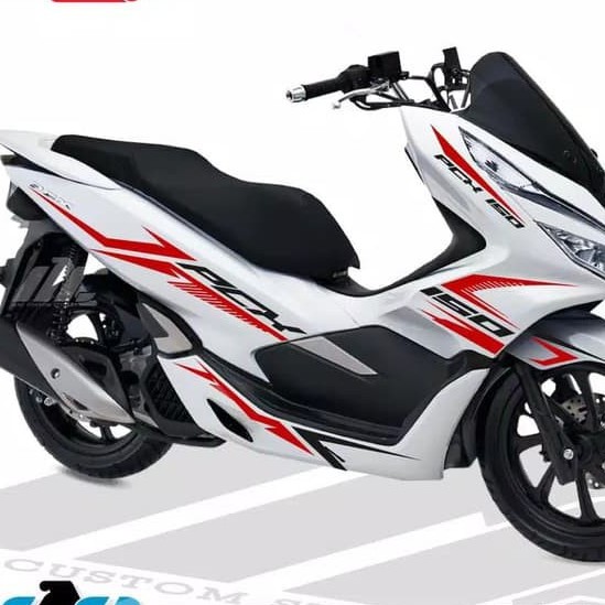 Jual Stiker Motor CB-PCX-04 PCX PUTIH -CUTTING STICKER PCX - STRIPING ...