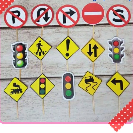 Jual satu set cake topper hiasan kue ulang tahun hiasan nasi tumpeng ...