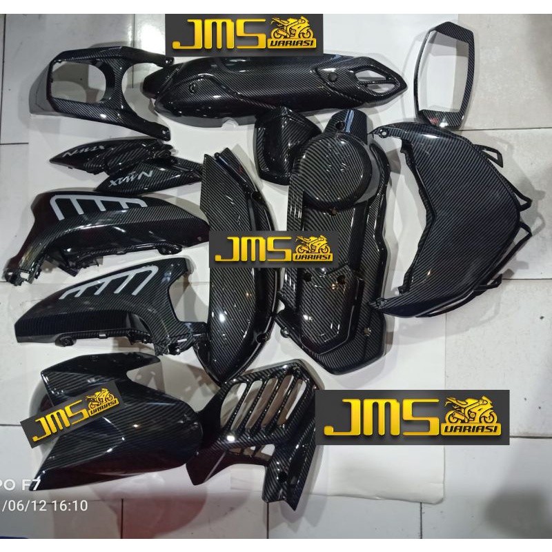 Jual cover tutup carbon full bodi paket set nmax new cvt filter ...