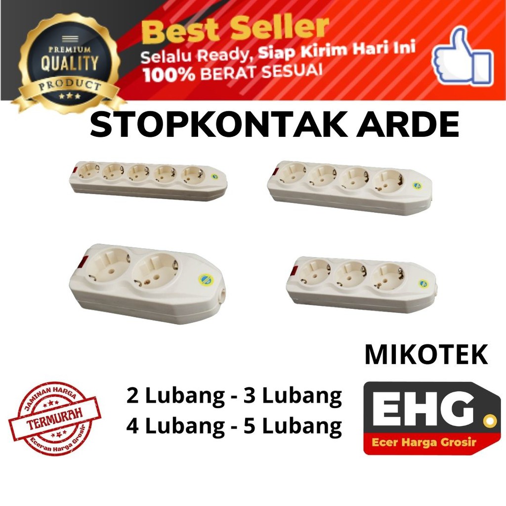 Jual STOPKONTAK / STOP KONTAK ARDE MIKOTEK 2-3-4-5 LUBANG | Shopee Indonesia