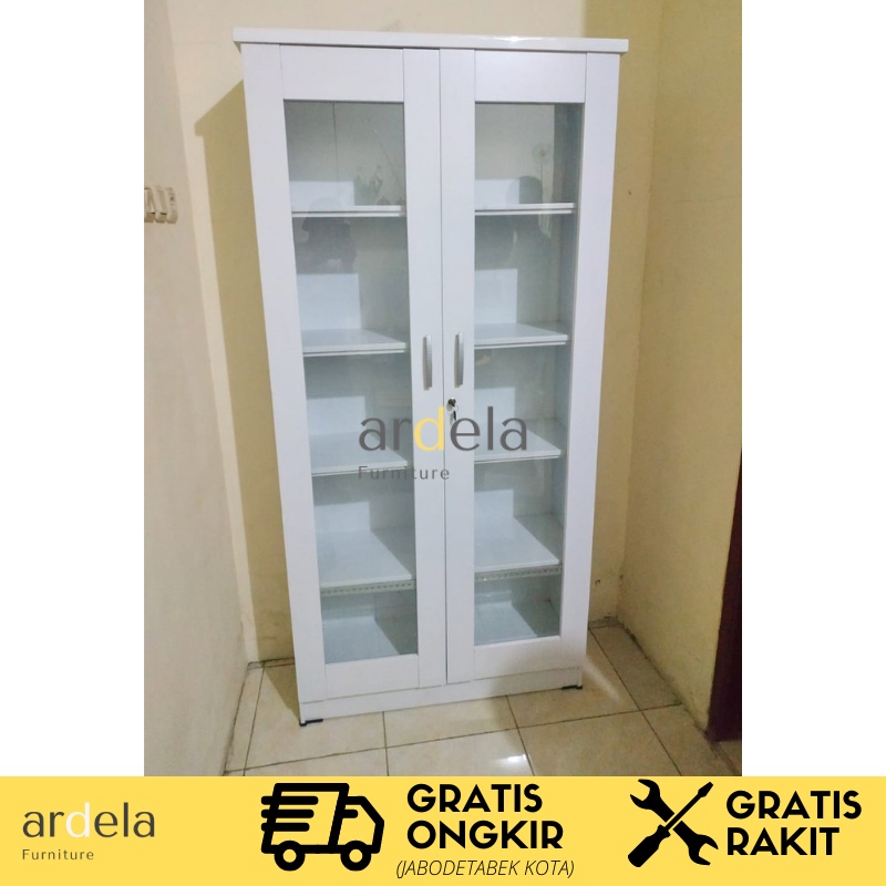 Jual Lemari rak sepatu Lemari tas Lemari display kaca Lemari etalase ...