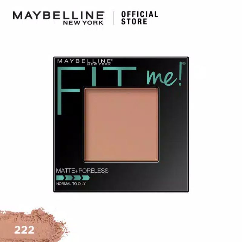 Jual Maybelline Fit Me Matte + Poreless Powder Foundation Make Up - 222 ...
