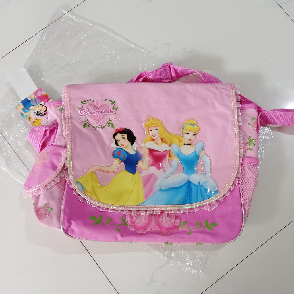 Jual Tas Disney Princess original selempang sekolah besar ex kado snow ...