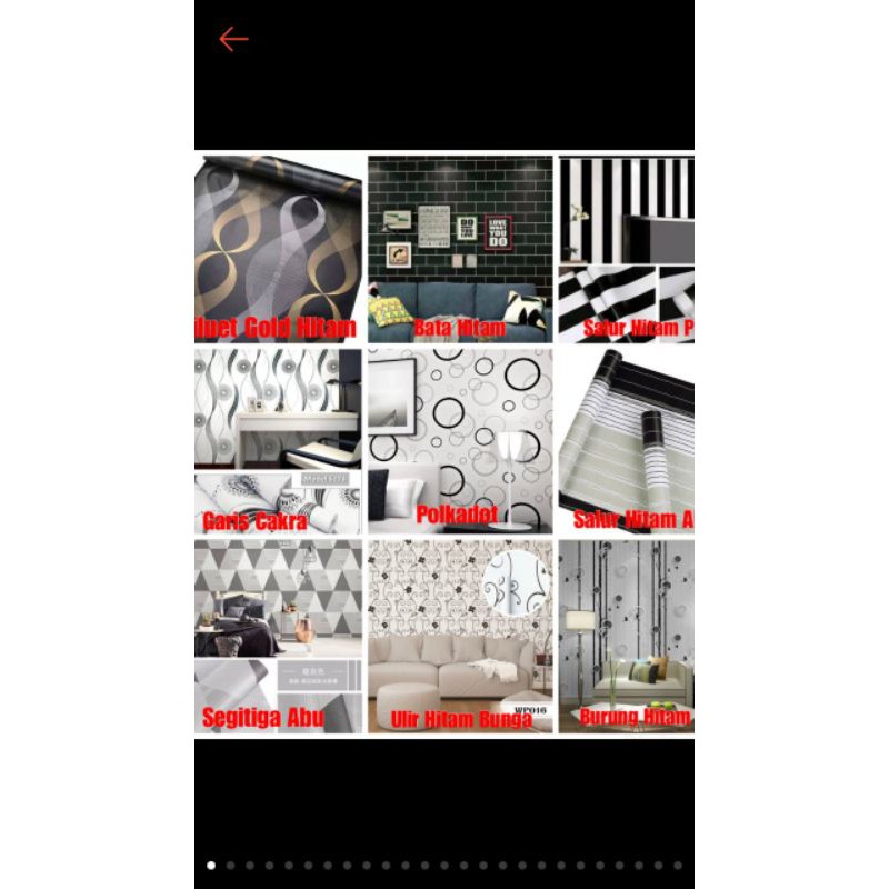 Jual Wallpaper Dinding Ukuran 45 Cm X 10 M Shopee Indonesia