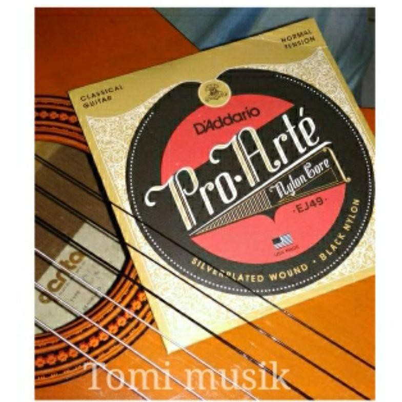 Jual Senar gitar klasik EJ49 nilon nylon black daddario (KODE W511 ...