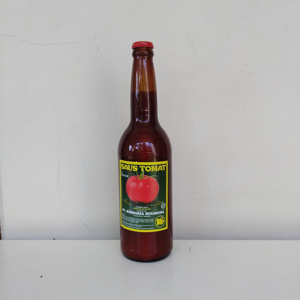 Jual Saos Tomat cap Padi RR / Saos Rimbaria Kemasan Botol Kaca 600ml ...