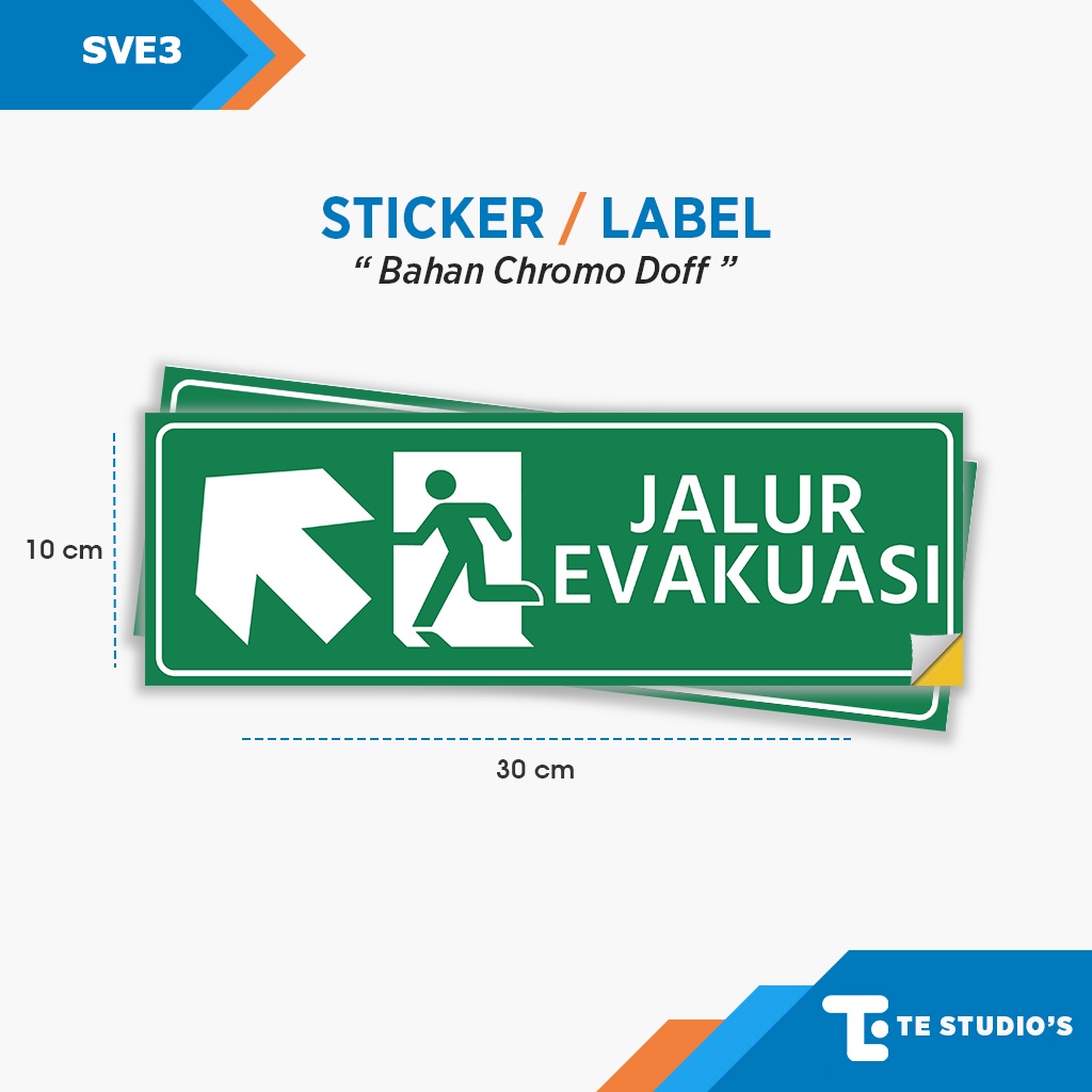 Jual Stiker Jalur Evakuasi Sticker Exit Rambu Tanda Sign Titik Kumpul ...