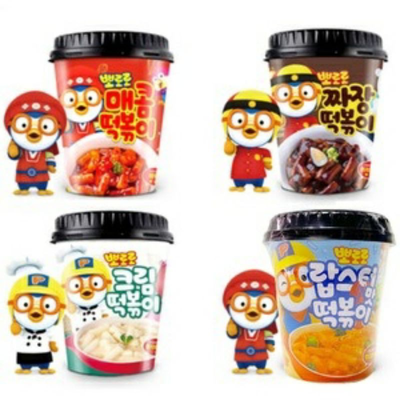Jual Pororo Instant Toppoki / Tteokbokki Stir-Fried Rice Cake Cup Anak ...