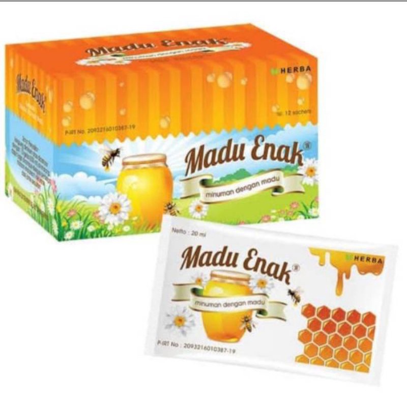 Jual MADU ENAK HERBA SACHET 3 rasa | Shopee Indonesia