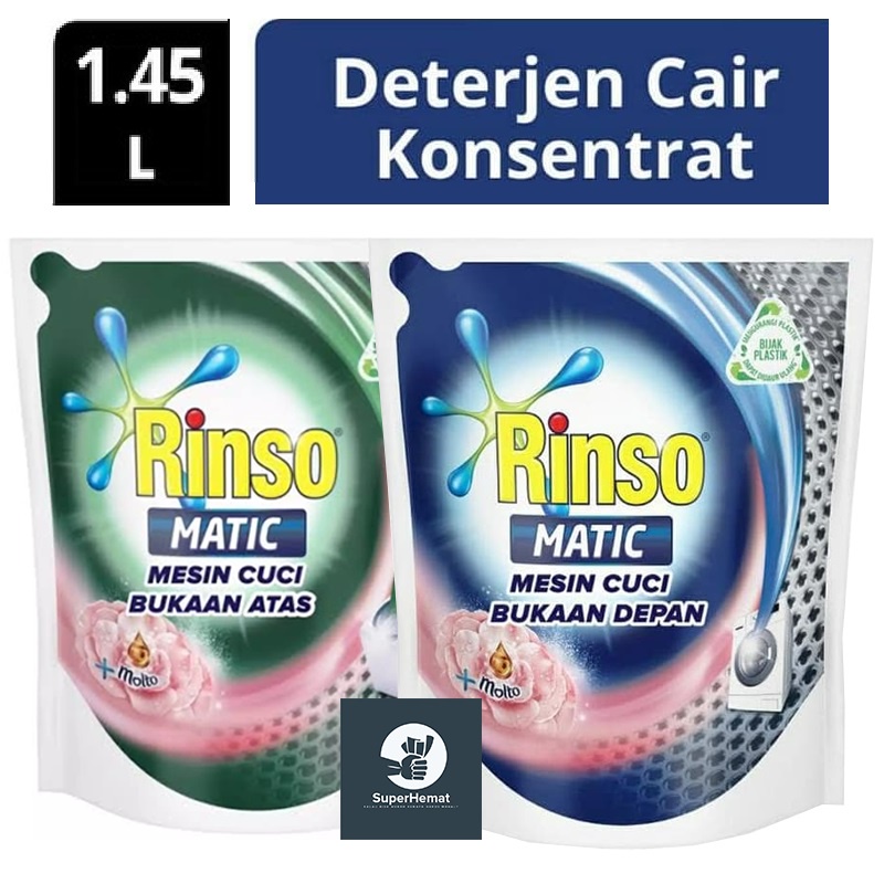 Jual Rinso Matic - Front Load / Top Load Deterjen Cair - Bukaan Depan ...