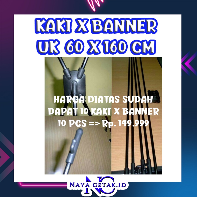 Jual standing kaki x banner 60 x 160 cm 1 pcs | Shopee Indonesia